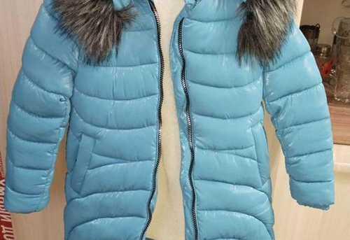 Куртка зимняя на девочку 128-140