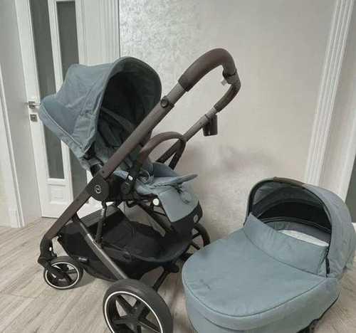 Коляска Cybex balios s lux sky blue taupe 2 в 1