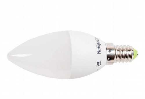 Лампа светодиодная LED 5вт E14 теплый матовая свеч