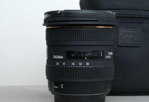 Объектив Sigma Canon 10-20mm f/4-5.6