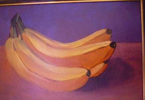 Картина маслом на холсте "Бананы"
