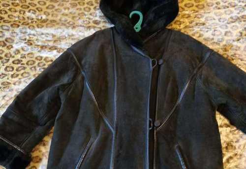 Дубленка женская зимняя р54 пальто