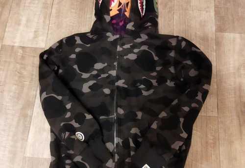 Кофта bape двойной капюшон