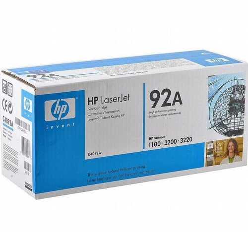 HP C4092A тонер-картридж черный (синий дизайн)