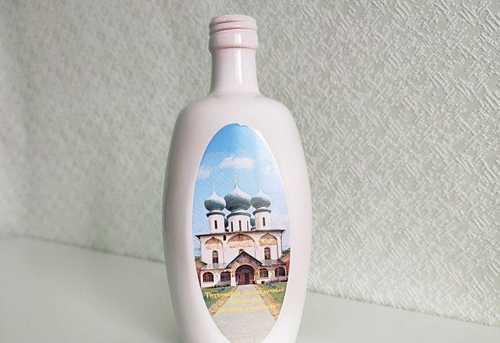 Бутылка 0,5 л керамика Тихвинский монастырь