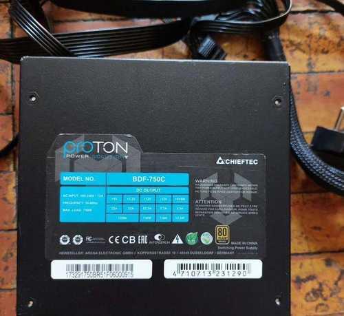 Блрк питания для пк Chieftec Proton BDF-750C 750W