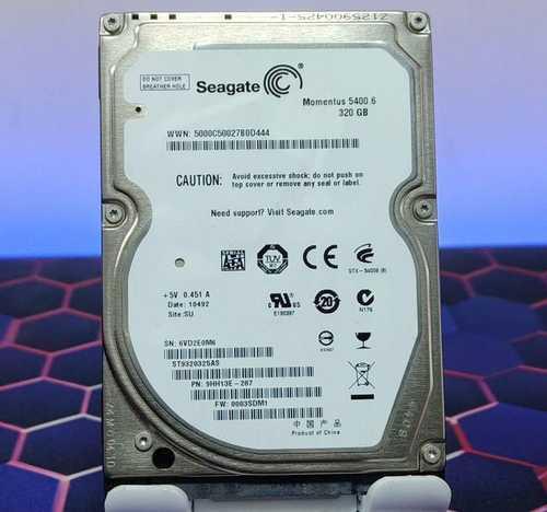 HDD Жесткий диск 320 Gb/Seagate/2,5"