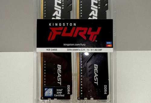 Kingston Fury Beast Black DDR4-3200 2x8Gb KIT