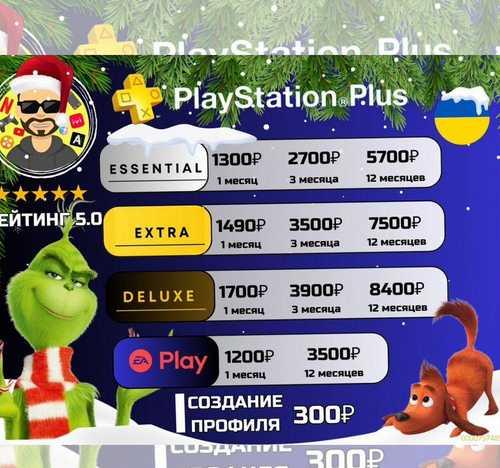 Подписка ps plus delux РФ продление любой срок (Арт.95238)