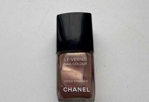 Chanel лак для ногтей 179 gold shimmer