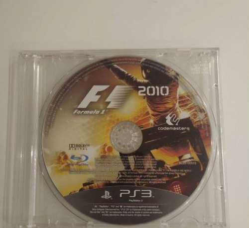 Диск PS3 игры "F1 2010"