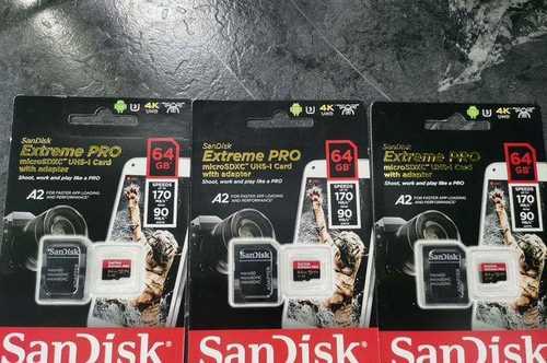 Microsd SanDisk Extreme Pro 64Gb