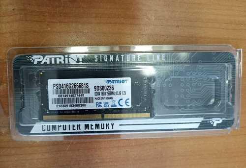 Sodimm Patriot DDR4-2666 16Gb (продажа или обмен)