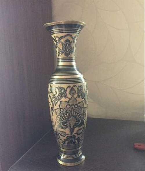 Декоративная индийская ваза ручной работы