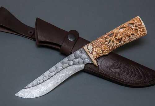 Нож Галеон подарочный из дамасской стали