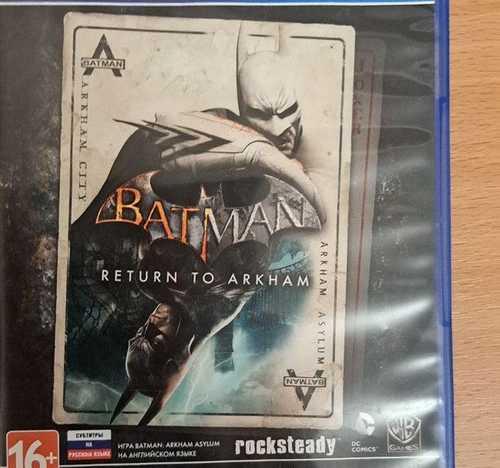 Диск PlayStation 4 batman return TO arkham