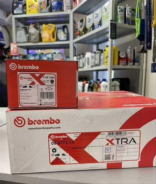 Диски тормозные Xtra передние Brembo + колодки