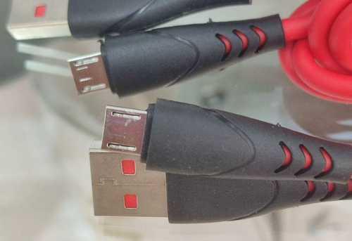 Силиконовый кабель microUSB арт.978