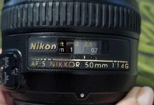 Объектив nikon AF-S nikkor 50mm F1.4
