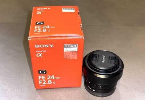 Объектив Sony FE 24 F2.8G SEL24F28G