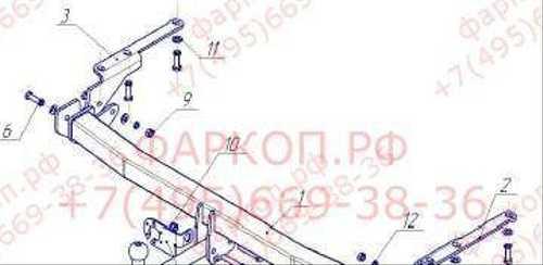 Фаркоп на джили атлас