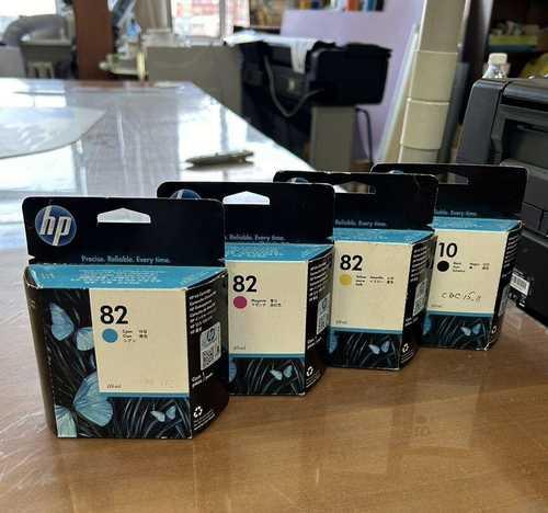 Картриджи hp82, hp10 для плоттера