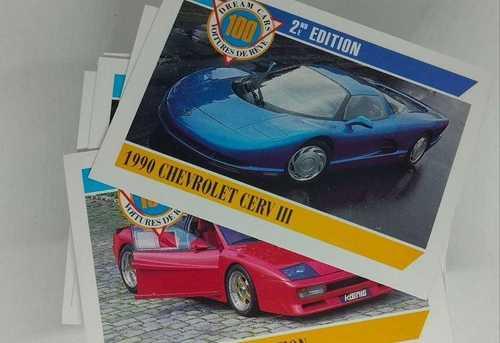 1992 panini dream cars series 2 Сет(100карт+CL)