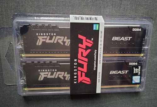 Оперативная память Kingston Fury ddr4 64гб(2*32гб)