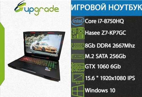 Ноутбук 15.6" Hasee Core i7-8750HQ GTX1060 6Gb