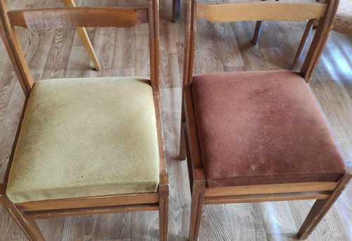 Столы и стулья из массива дерева бу