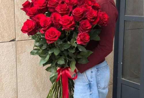 Букет цветов роз,розы гиганты 1-1,5метровые