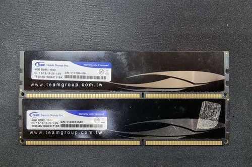 Озу DDR3 8Gb (2x4Gb) 1600 Team Elite