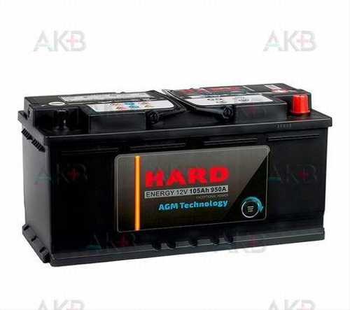 Аккумулятор автомобильный hard AGM 105Ah 950A (393