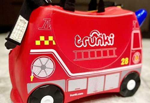 Детский чемодан trunki пожарная машина