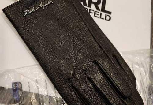 Перчатки женские кожаные Karl Lagerfeld оригинал