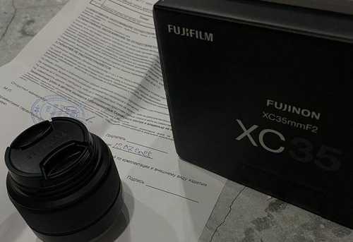 Объектив Fujifilm XC 35mm F/2 (Новый/На гарантии)