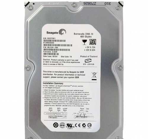 Жесткий диск Seagate ST3400320AS 400Gb sataii 3,5