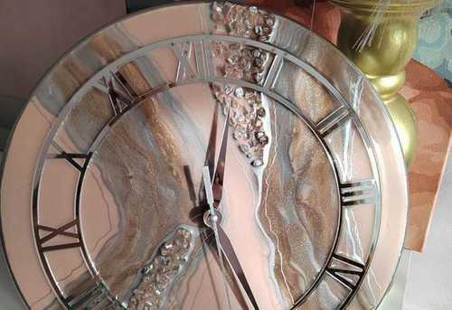 Часы настенные из эпоксидной смолы 35 см