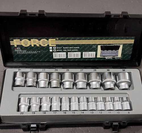 Профессиональный набор головок Force 4212 1/2"