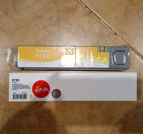 Картридж Sakura F6T83AE (973X Yellow) для HP