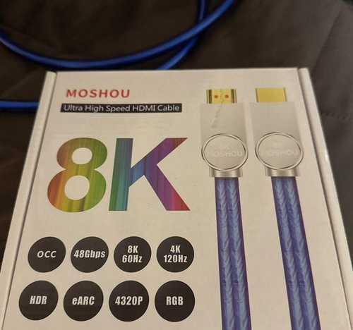 Кабель hdmi 2.1 moshou 8k, 1,5 метра