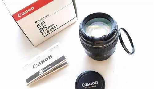 Объектив Canon EF 85mm f1.8 (004) + фильтр Hoya