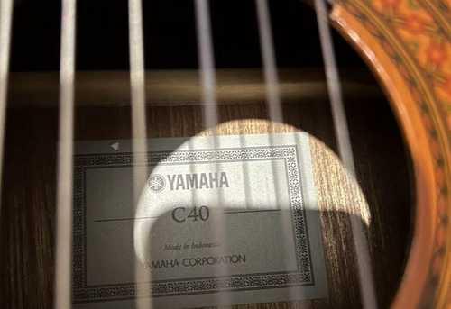 Гитара yamaha c40