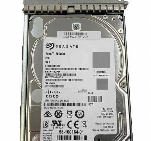 Жесткий диск Cisco UCS-HD2T7K12G SAS 2,5"