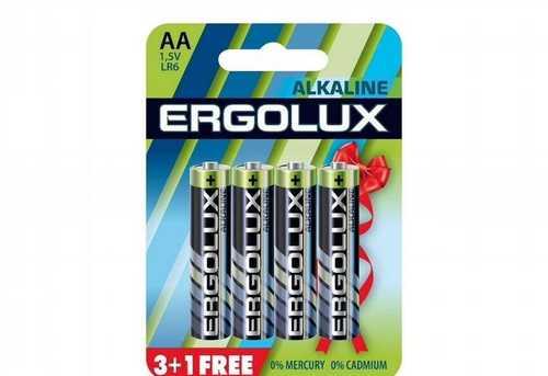 Ergolux Alkaline LR6 BL 3+1(free) (LR6 BL3+1, бата