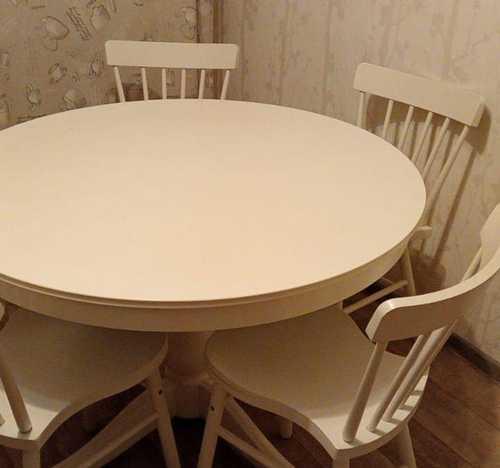Стол IKEA ingatorp   стулья
