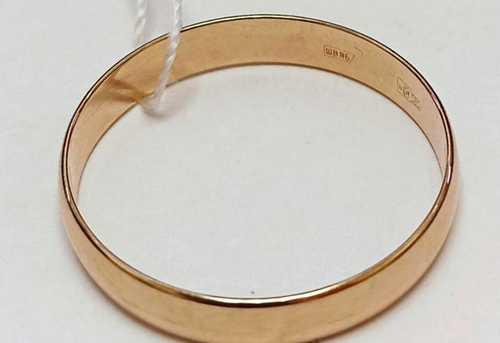 Золотое обручальное кольцо 21 размер
