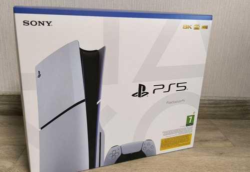 Sony PS5 Slim 1Тб. Чек Ситилинк. Дисковод. Новая