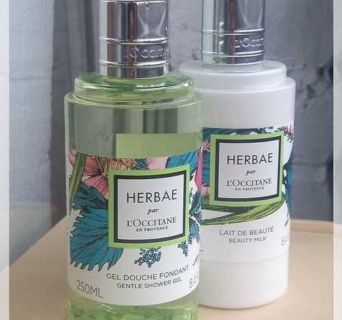 L'Occitane гель и молочко Herbae 250 ml новые