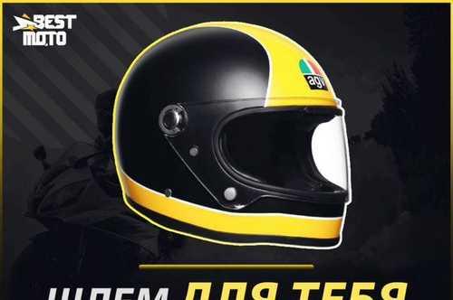 Шлем AGV X3000 Multi Super AGV Matt Black Yell